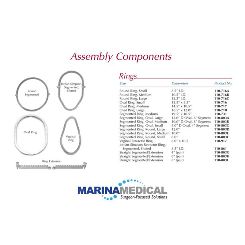 Marina Medical Multiple Retractor Rings, Multi-Trac | – Endoscopy ...