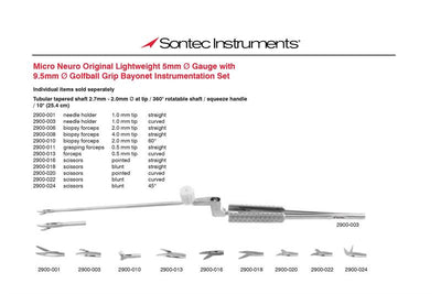 Sontec Instruments HL Micro Neuro Grasper Forceps, Straight, Bayonet ...