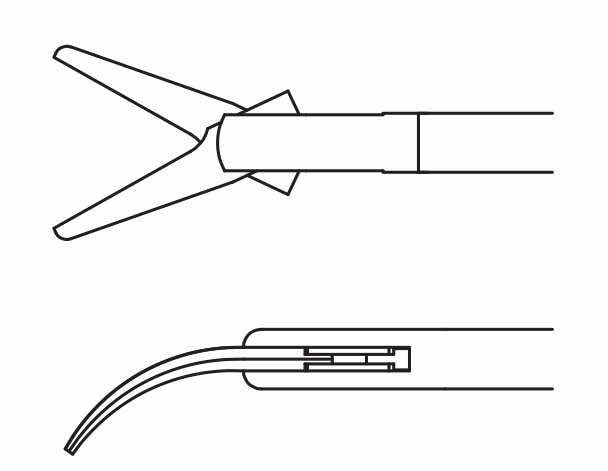 Sontec Instruments HL Curved Cooley Scissors, 70º Curve | 2800-240 ...
