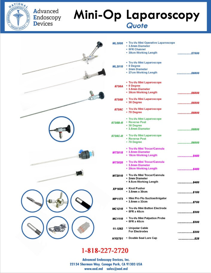 Mini Op Lap Primary Set | MOL SET-1 – Endoscopy Superstore