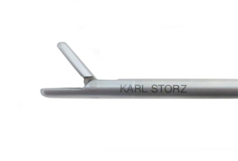 Storz Swolin Needle Holder, Convex/Concave, F/4.0 Suture with Ratchet ...