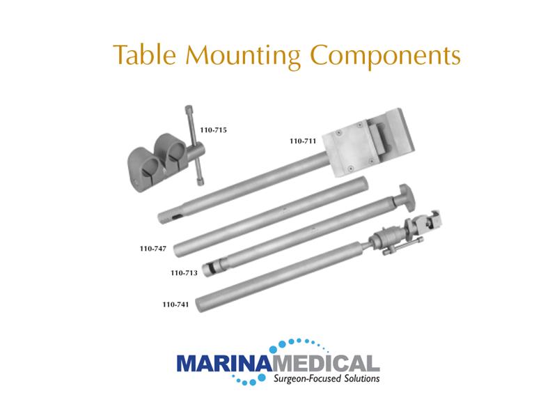 Marina Medical Multiple Retractor Table Mounting Components, Multi-Tra ...