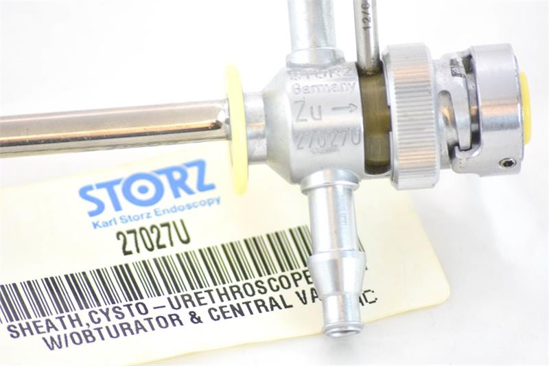 Storz Cysto-Urethroscope Sheath w/ Obturator and Central Valve, 15.5Fr ...