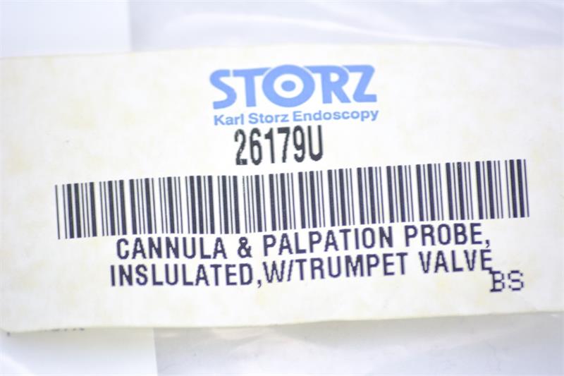 Storz Insulated Cannula and Palpation Probe w/ Trumpet Valve | 26179U ...