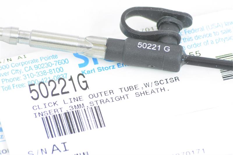 Storz Pediatric Click Line Tube and Scissor Insert, 3mm Straight | 502 ...