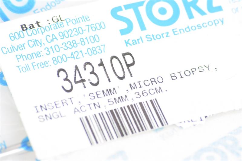 Storz Semm Micro Biopsy Insert, S/A 5mm x 36cm | 34310P – Endoscopy ...