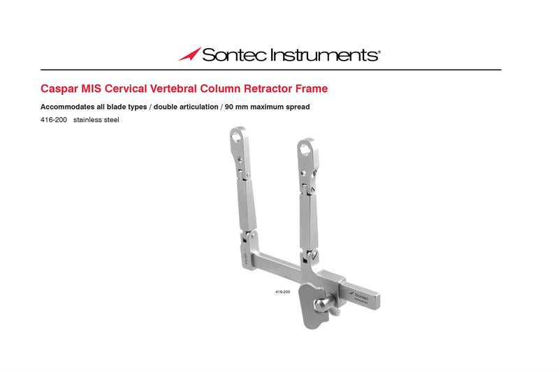Sontec Instruments Casper MIS Cervical Vertebral Column Retractor Fram ...