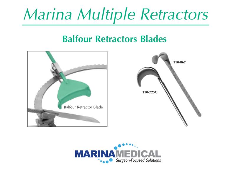 Marina Medical Multi-Trac Balfour Retractor Blades| Model| 110-724 ...