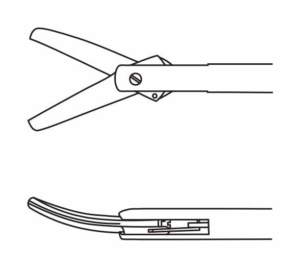 Sontec Instruments HL Curved Cooley Scissors, 30º Curve | 2800-235 ...